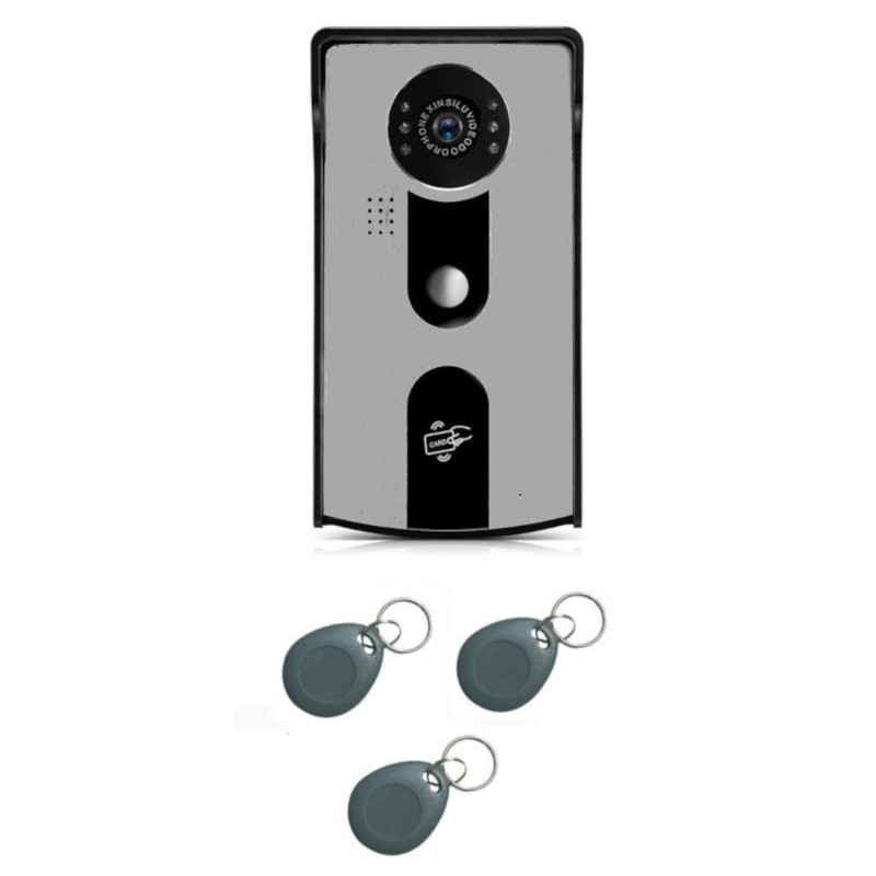 Vidéophone couleur de villa avec 4 postes intérieur couleur