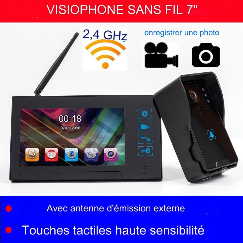 Visiophone sans fil de maison